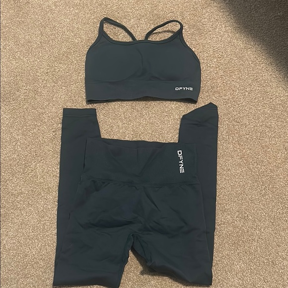 dfyne | Pants & Jumpsuits | Dfyne Set Dynamic Dark Emerald Green | Poshmark